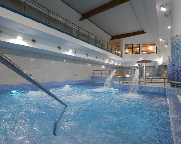 Basen sportowy i rekreacyjny na terenie obiektu | Platinum Ostróda