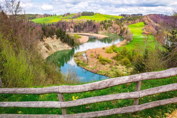 Illerdurchbruch und Ruine bei Kalden | Schloss Lautrach