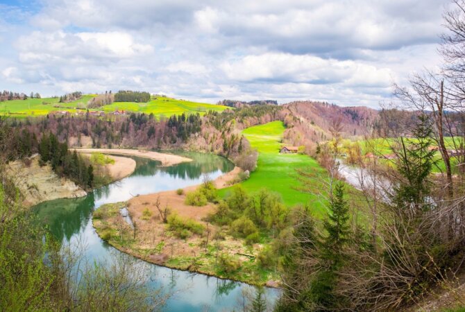 Illerdurchbruch und Ruine bei Kalden | Schloss Lautrach
